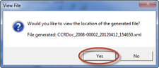 Creating a CCR file to send to the Updox Patient Portal