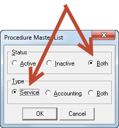 Activating the PQRS codes in ChiroOffice