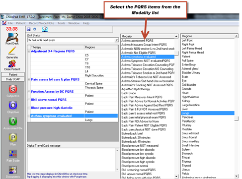 Using the PQRS codes