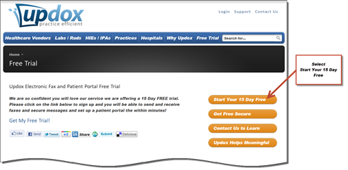 Creating an Updox account