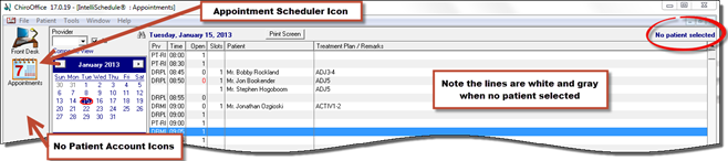 Appointment Scheduler Window