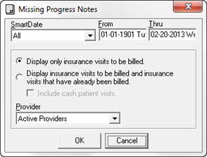 Missing Progress Notes